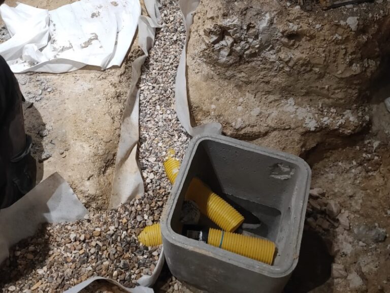 Drainage intérieur d'une cave - DSD Rénov